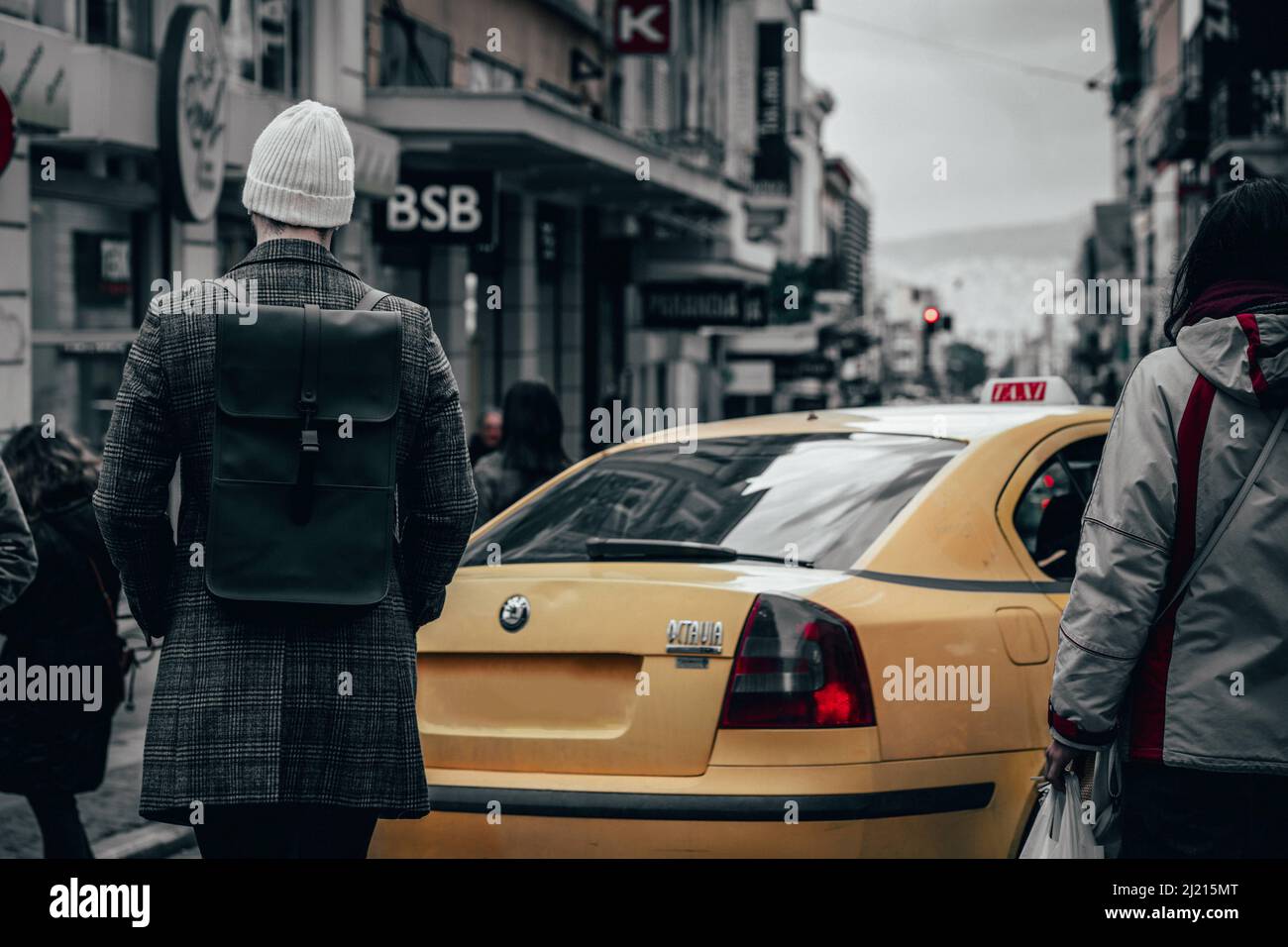 Athens busy street hi-res stock photography and images - Alamy
