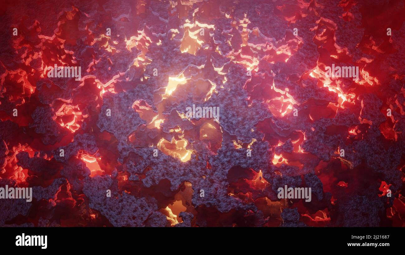 3d illustration of 4K UHD abstract hell with lava Stock Photo - Alamy