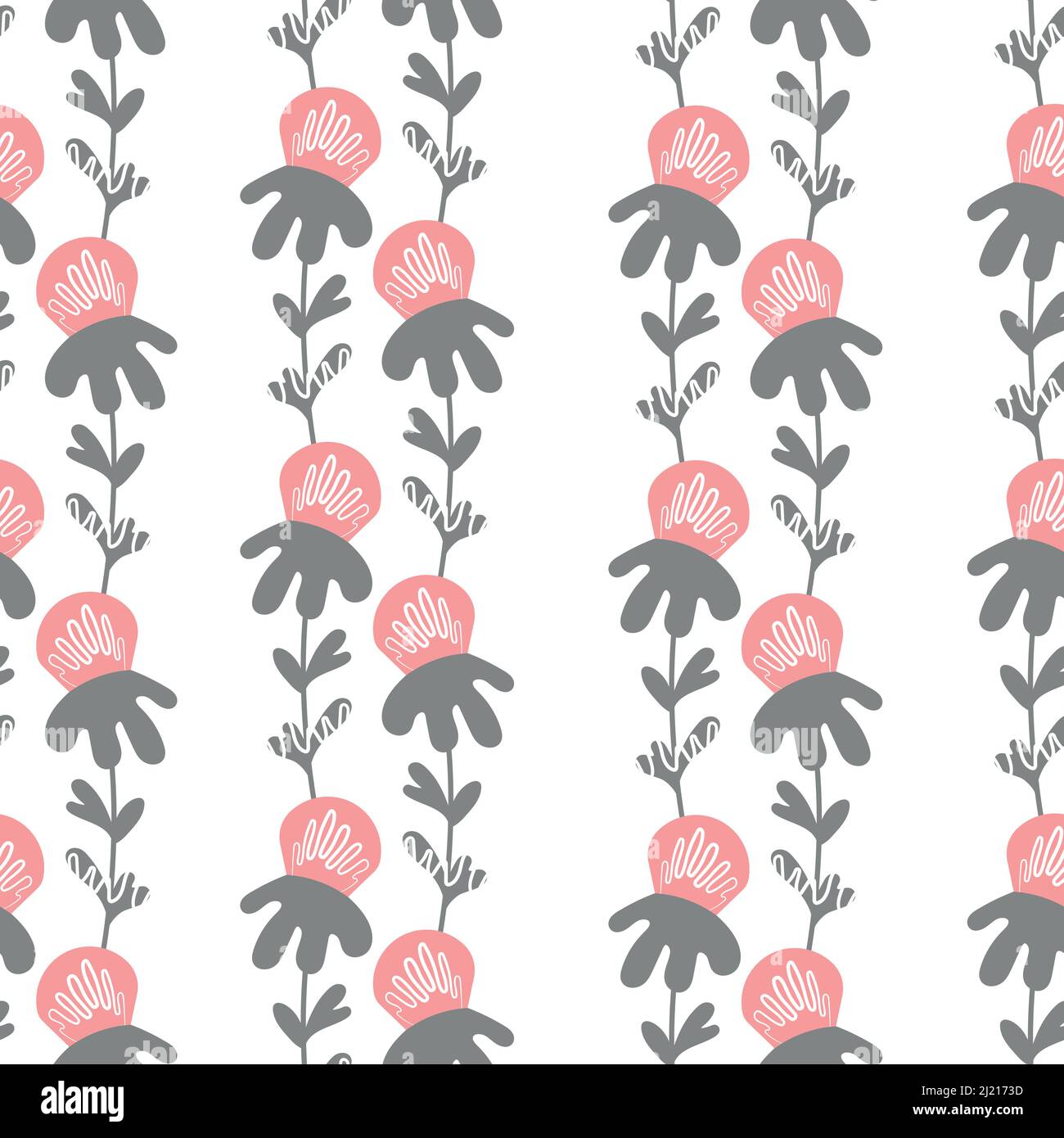 Seamless floral pattern based on traditional folk art ornaments ...