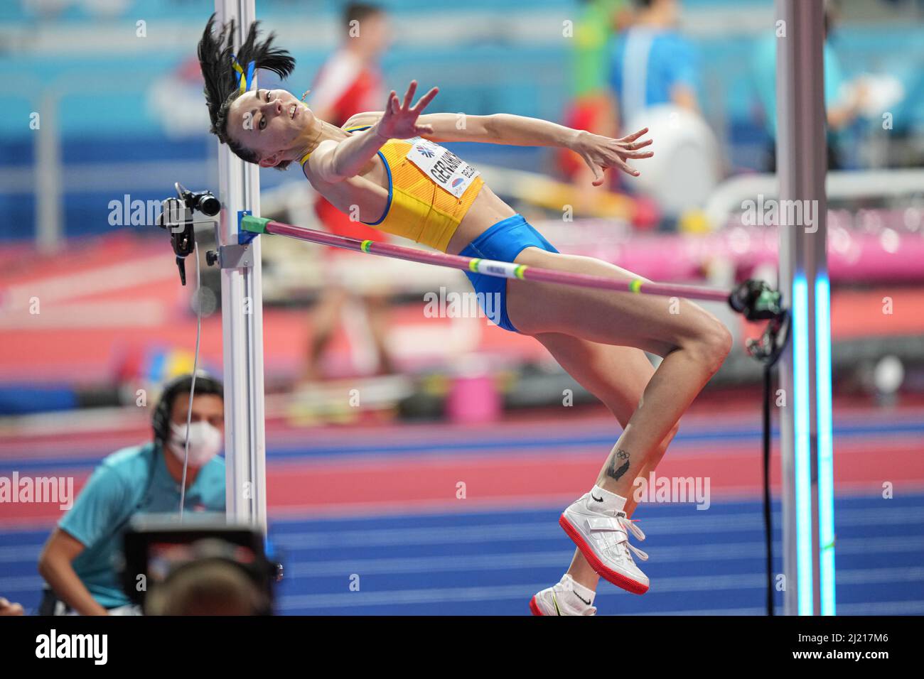 Iryna Gerashchenko participating in the 2022 Belgrade Indoor World ...