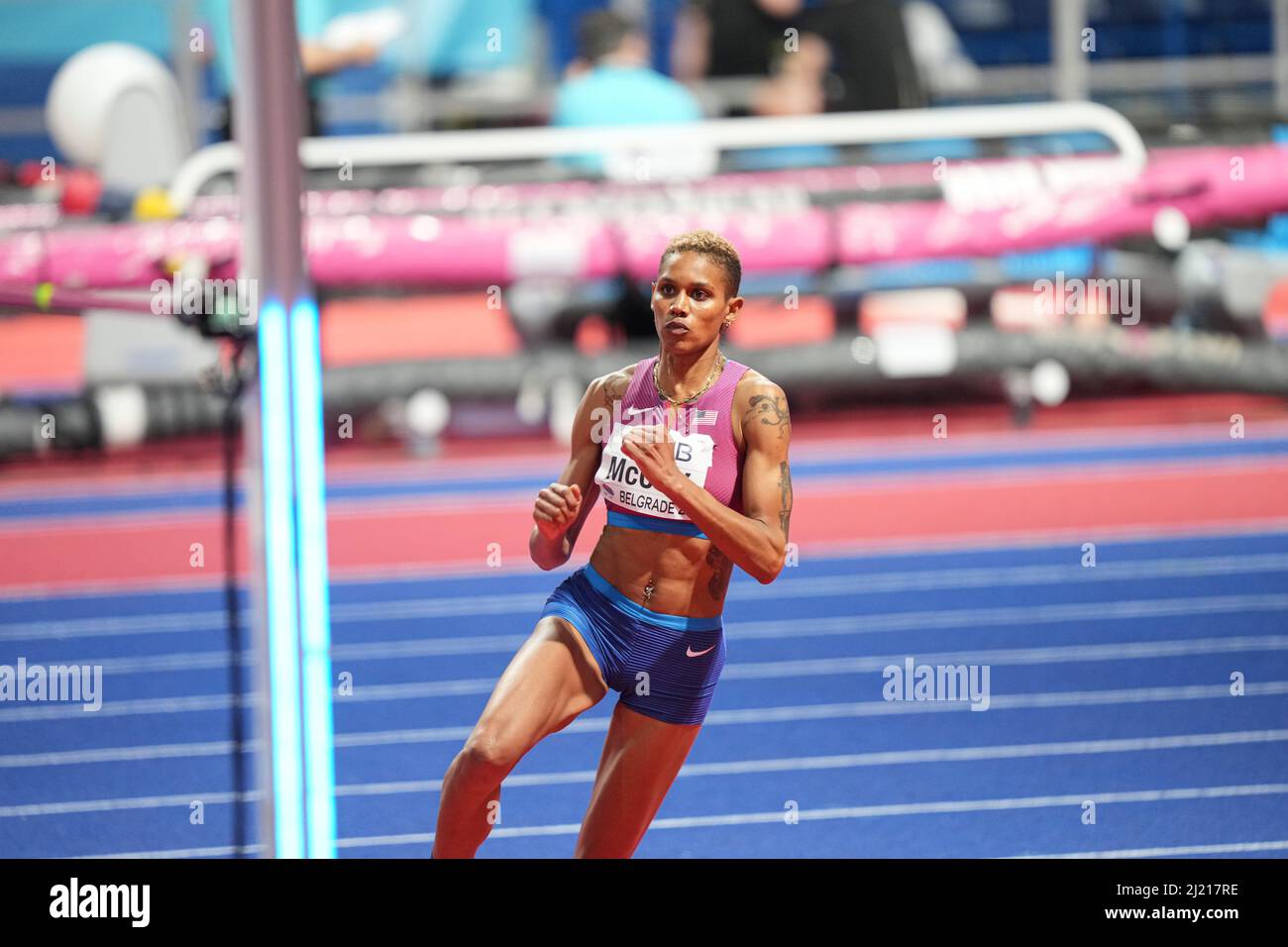 Rachel Mccoy participating in the 2022 Belgrade Indoor World ...