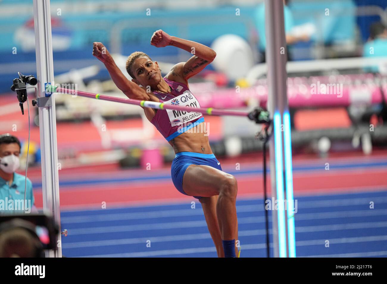 Rachel Mccoy participating in the 2022 Belgrade Indoor World ...