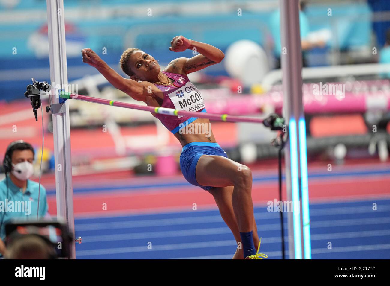 Rachel Mccoy participating in the 2022 Belgrade Indoor World ...