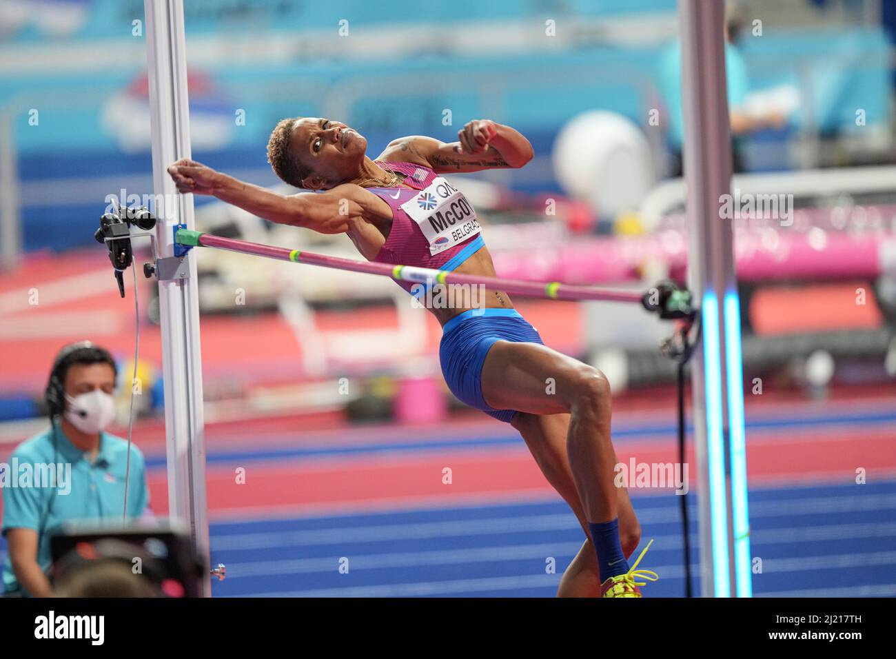 Rachel Mccoy participating in the 2022 Belgrade Indoor World ...