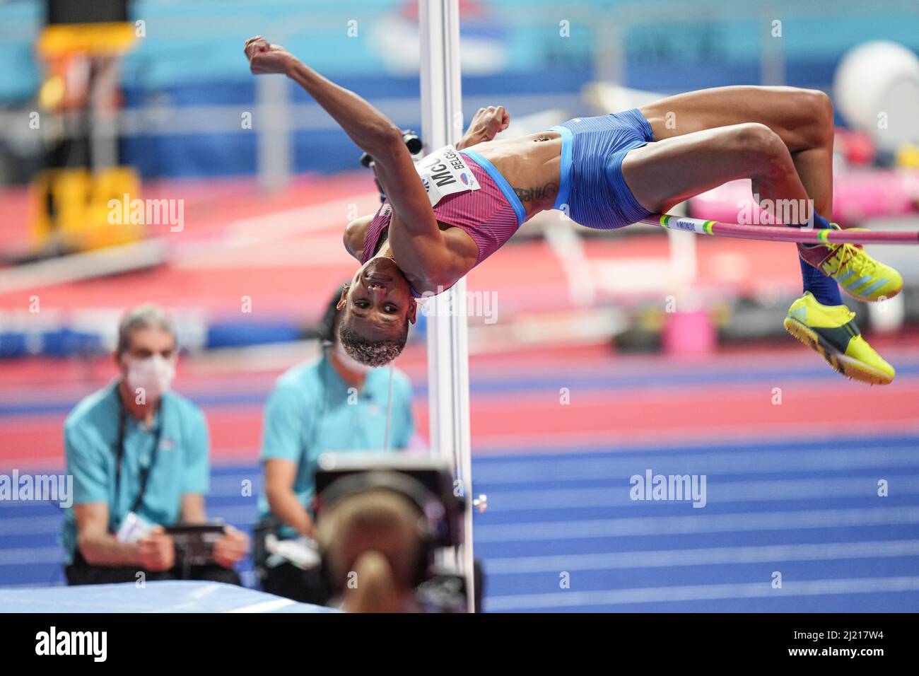 Rachel Mccoy participating in the 2022 Belgrade Indoor World ...