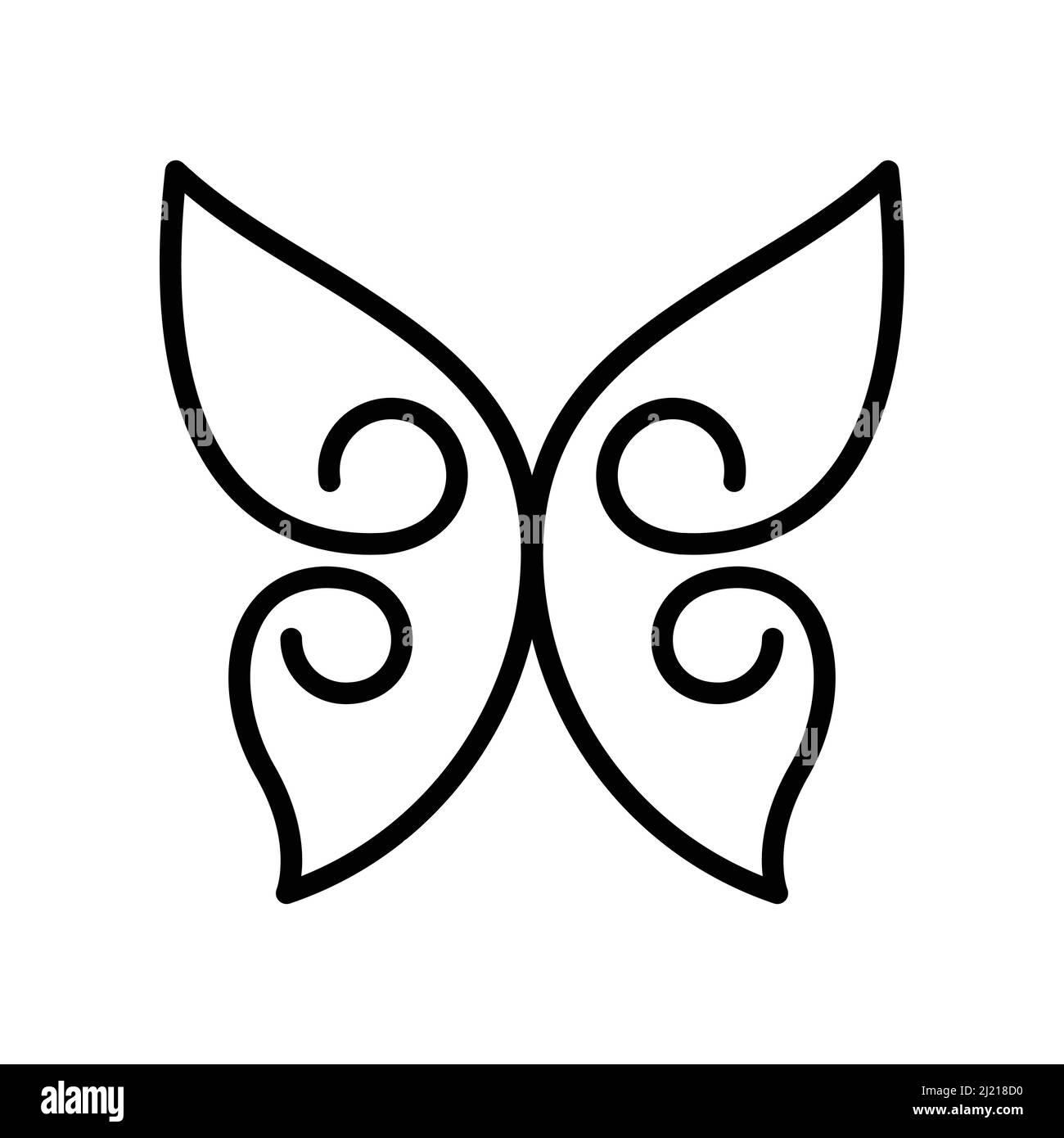 butterfly logo design vector Stock Vector Image & Art - Alamy