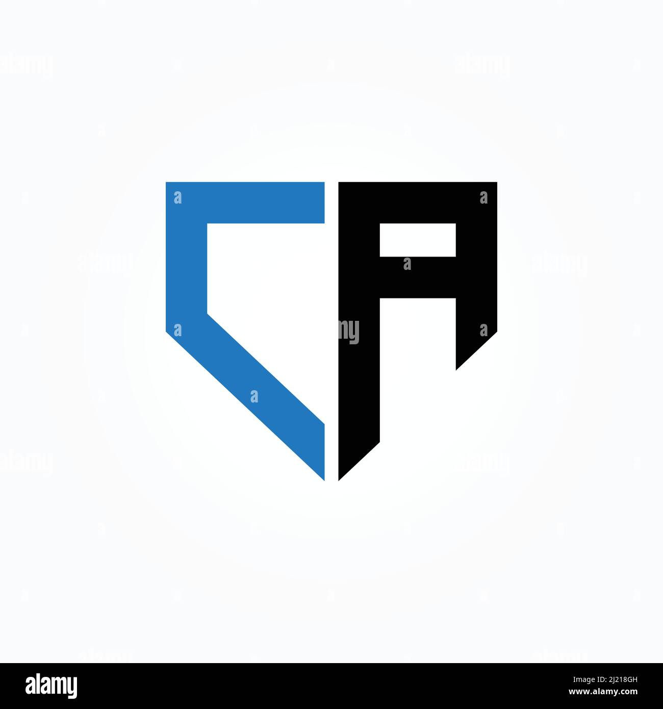 Initial Letter CA Shield Logo Design vector Stock Vector Image & Art ...