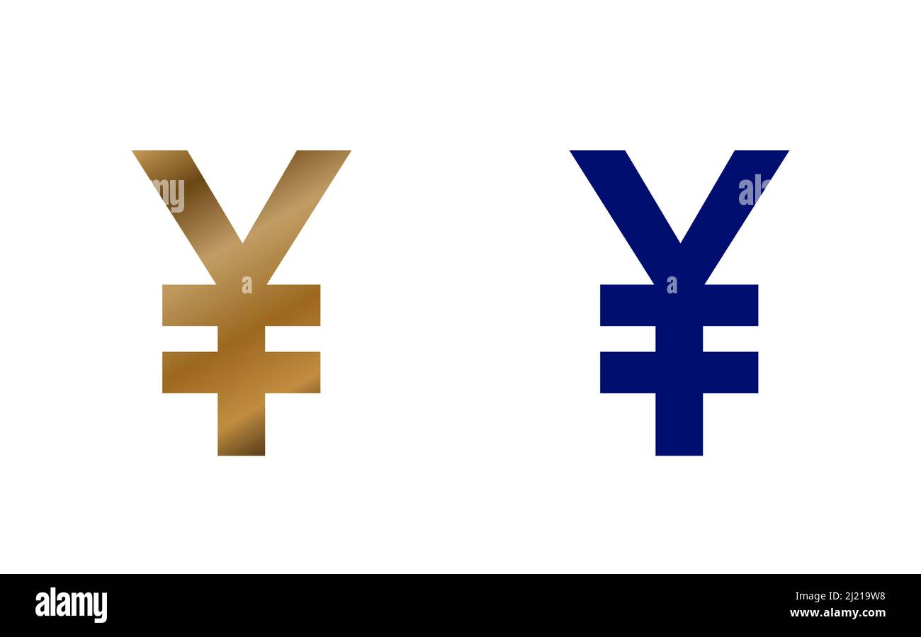 Japanese Yen on white background isolated logo. Abstract concept 3d ...