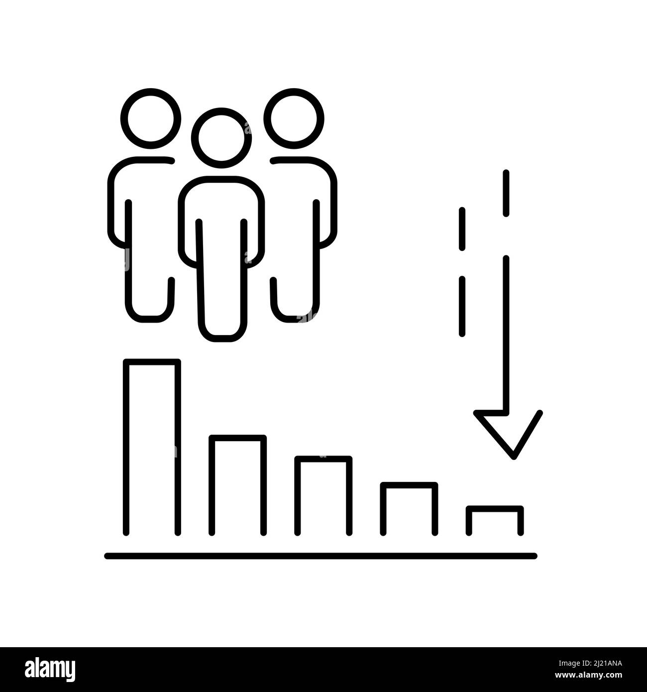 Population decline Stock Vector Images - Alamy