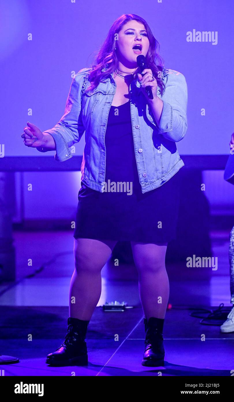 Berlin, Germany. 28th Mar, 2022. Singer Alina at the presentation of ...