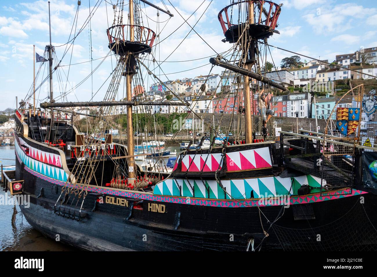 Queen elizabeth golden hind ship hi-res stock photography and images ...