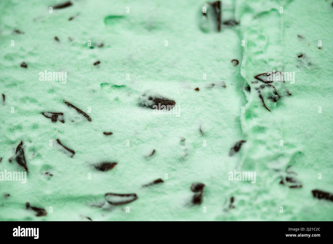 Mint Choc Chip Ice Cream Stock Photo - Alamy