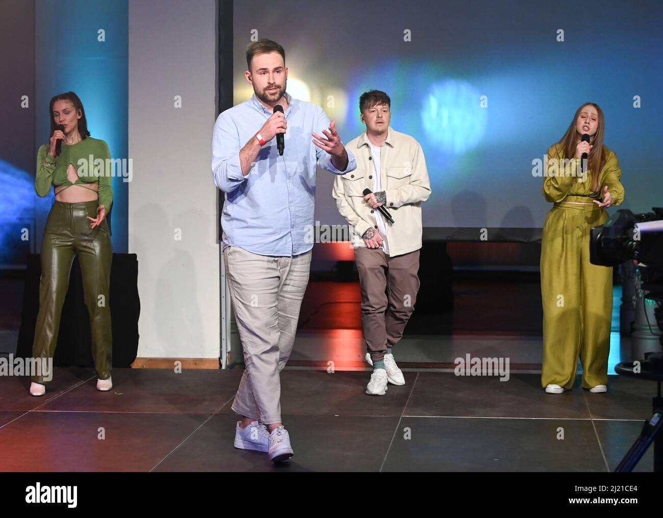 Berlin, Germany. 28th Mar, 2022. Nico Suave & Team Love at the Sepp ...