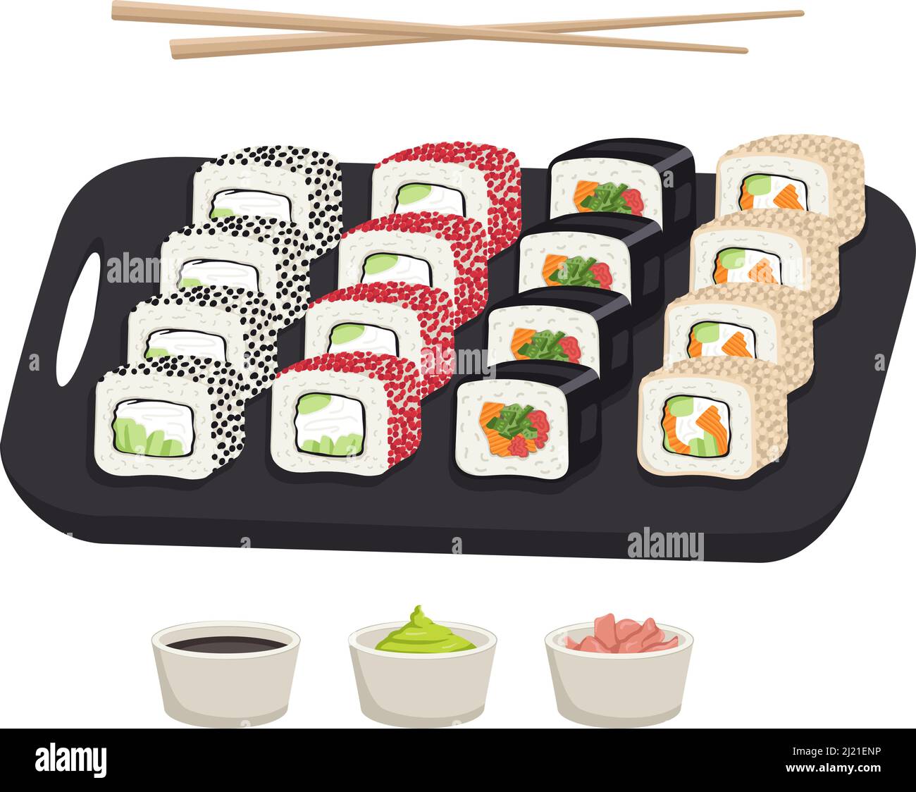 Food tray fresh tasty Stock Vector Images - Alamy