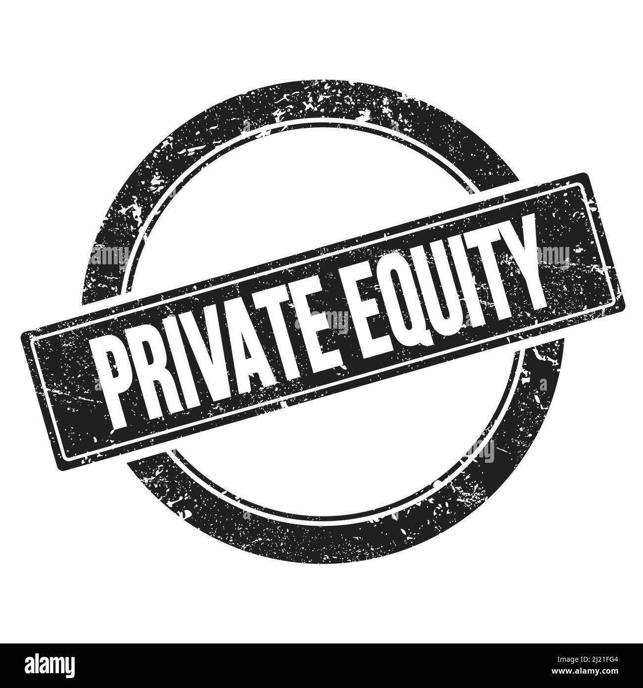 PRIVATE EQUITY text on black round vintage stamp Stock Photo - Alamy