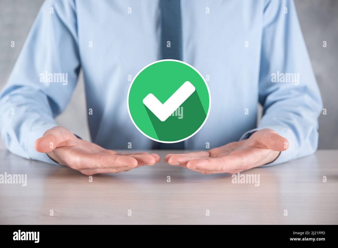 Hand holds green icon Check mark,Check Mark Sign, Tick Icon,right sign ...