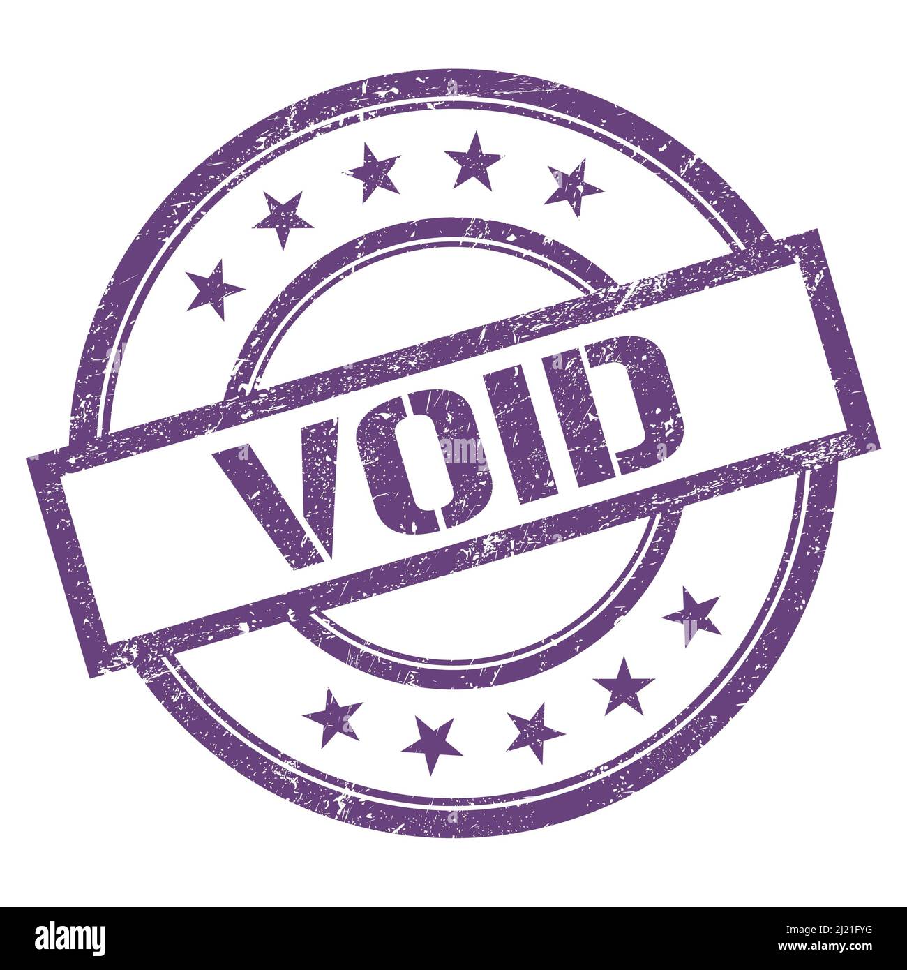VOID text written on purple violet round vintage rubber stamp Stock ...