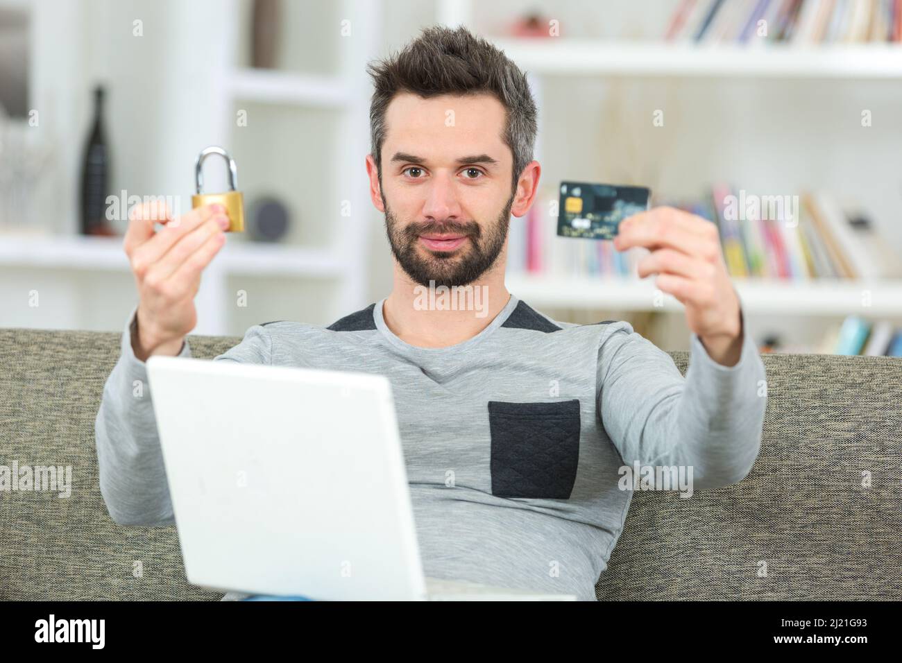 concept of man data security Stock Photo - Alamy