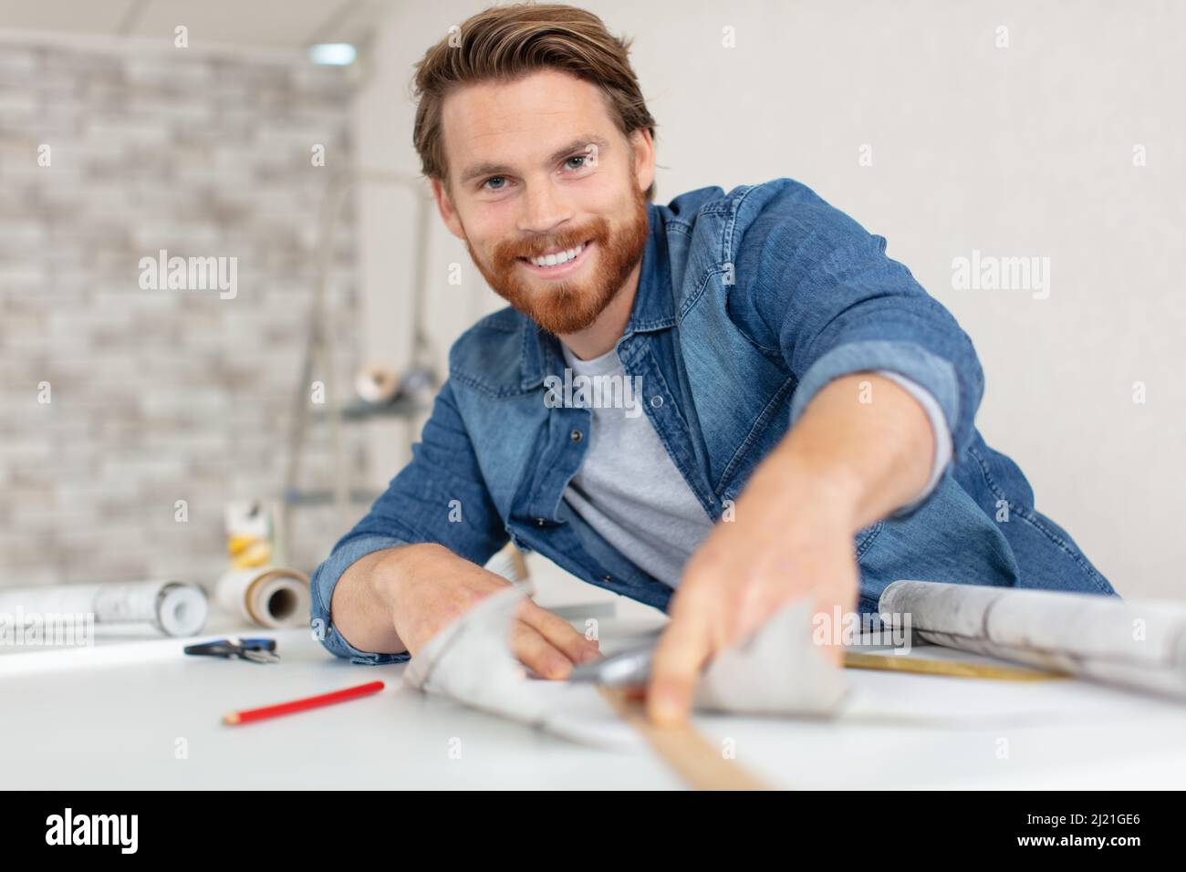 Professional carpenter man authentic hi-res stock photography and ...