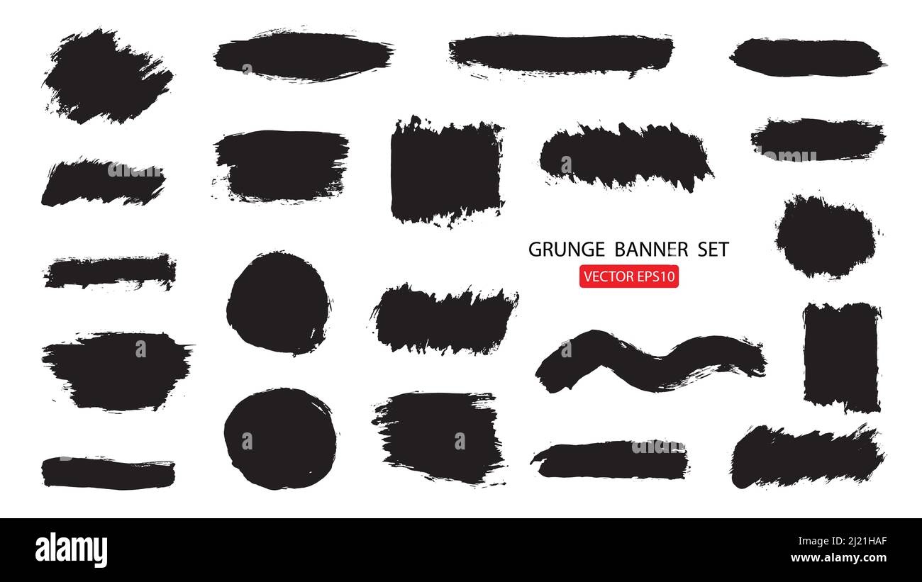 Set of hand drawn painted scratched vector Illustrations template of ...