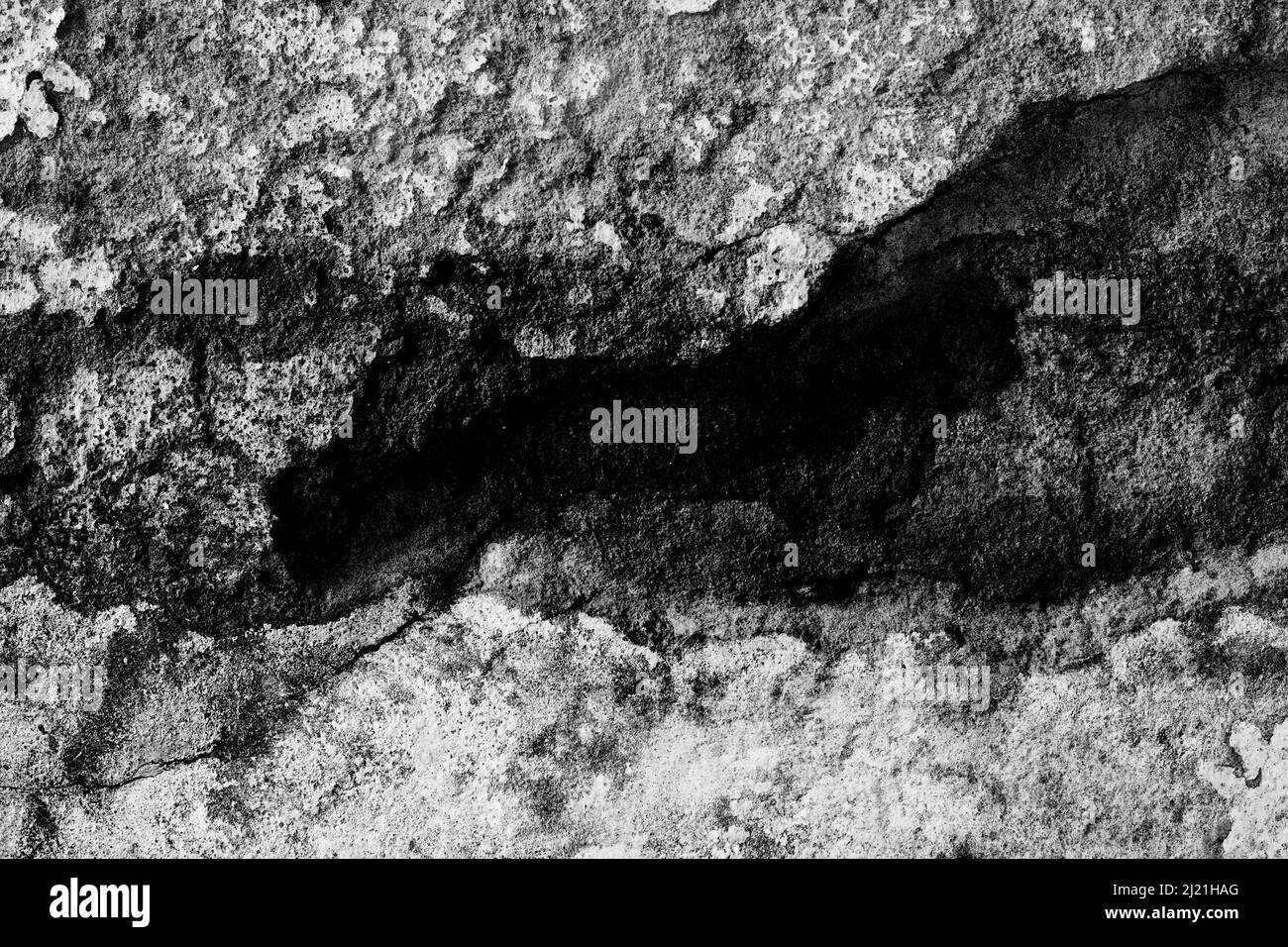 Broken old damaged concrete wall surface with heavy grunge texture for ...