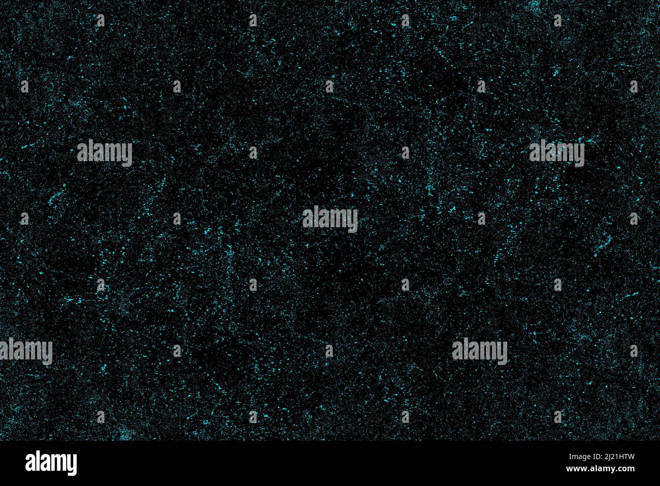 Scattered blue dots and dust particles on the black wall background for ...