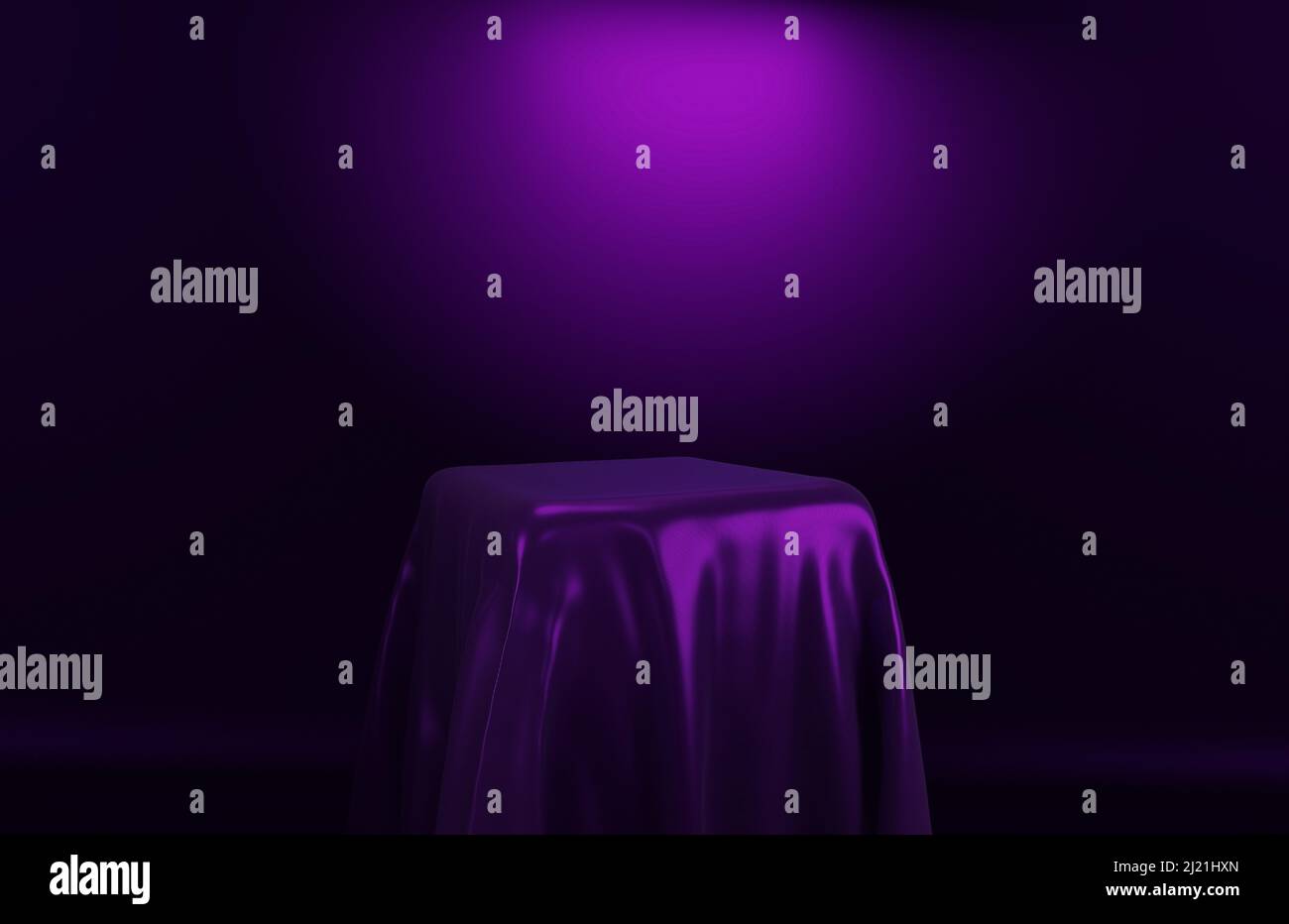 Minimal Podium With Cloth Deep Violet Colors Presentation Background ...