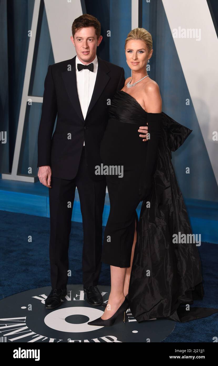 March 27th, 2022, Los Angeles, USA. James Rothschild and Nicky Hilton ...