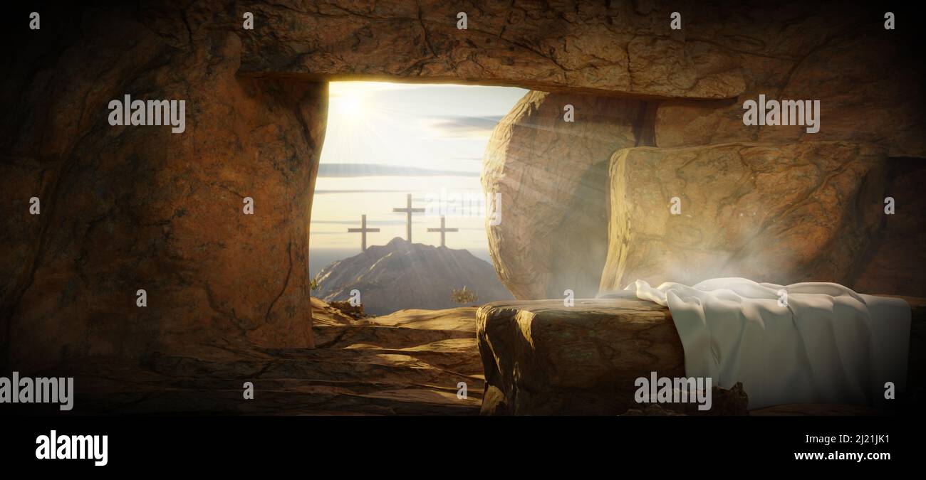 Easter Tomb Background Jesus