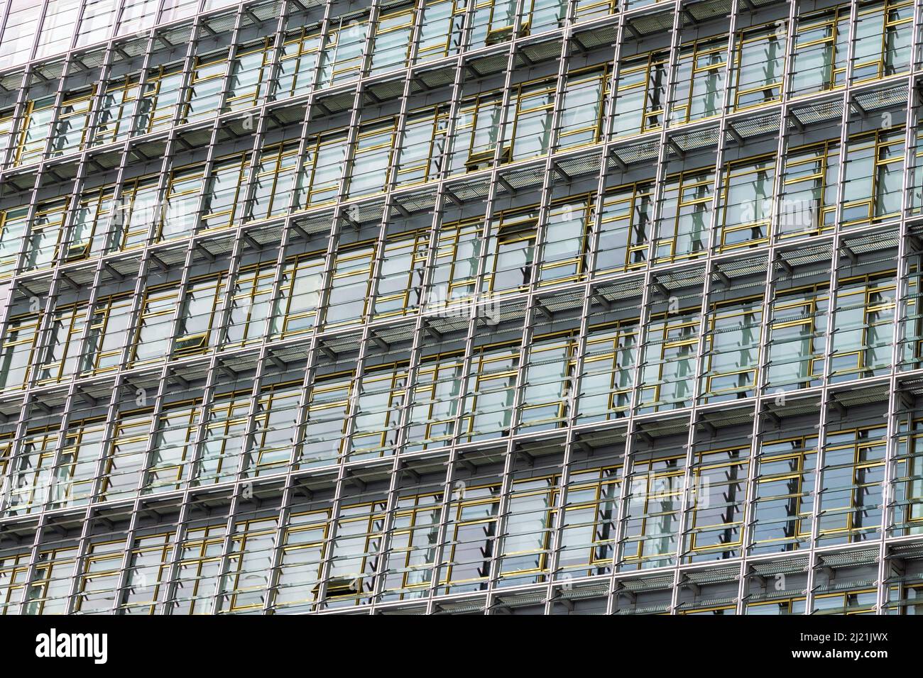 Louvre Window climate control on building facade or frontage Stock ...