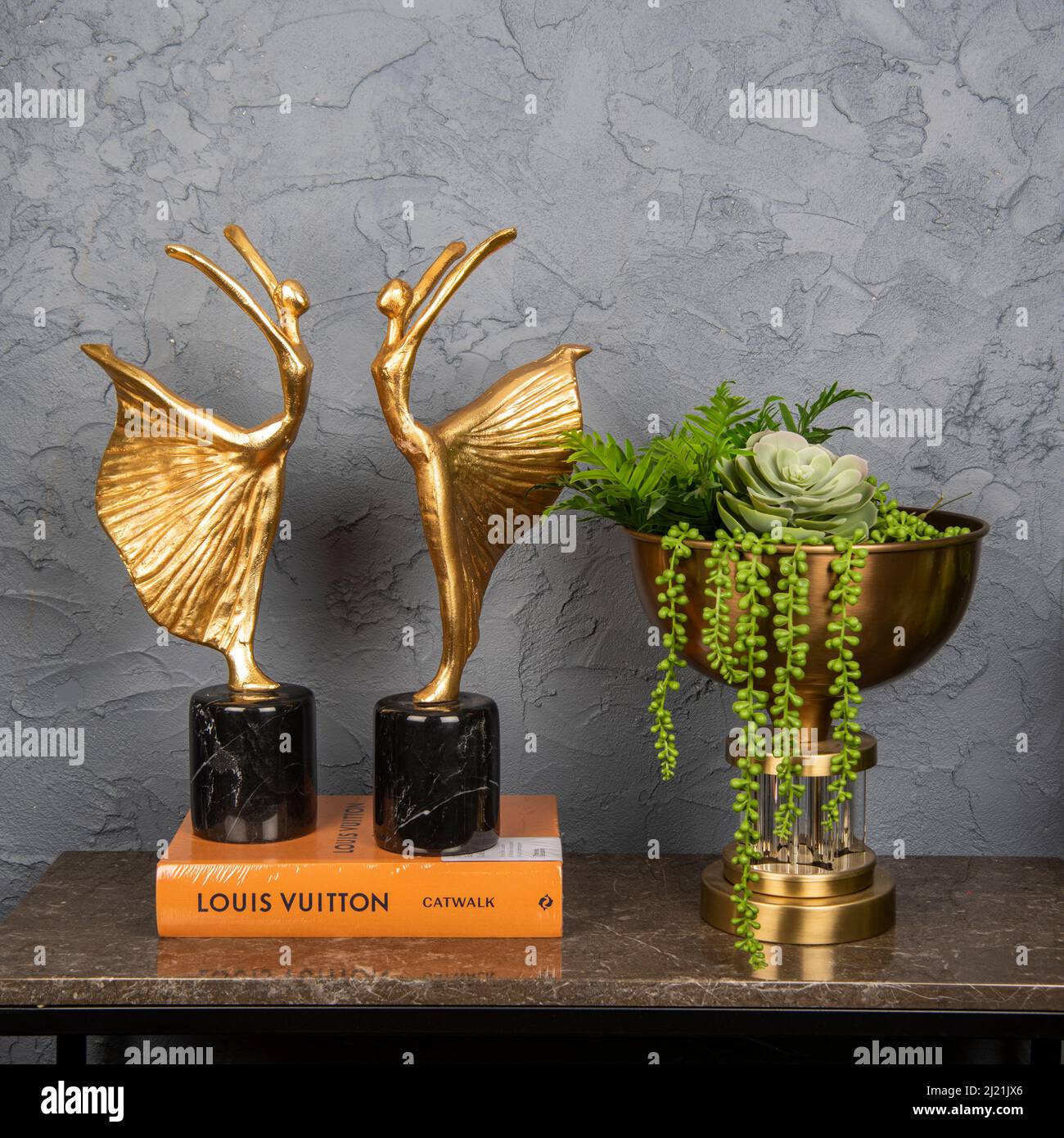 modern interior decorative elements with bale dancer figures Stock ...