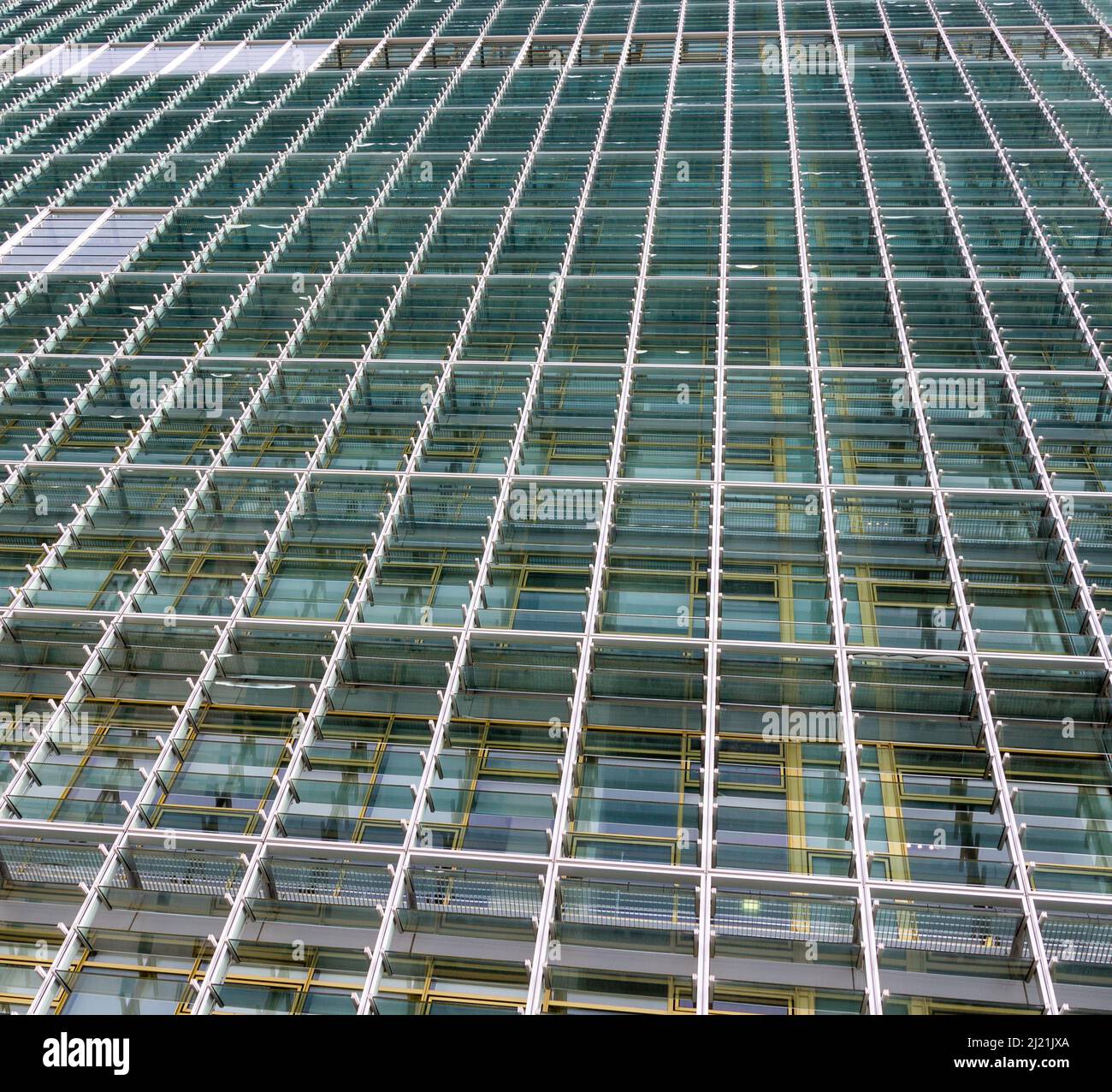 Louvre Window climate control on building facade or frontage Stock ...