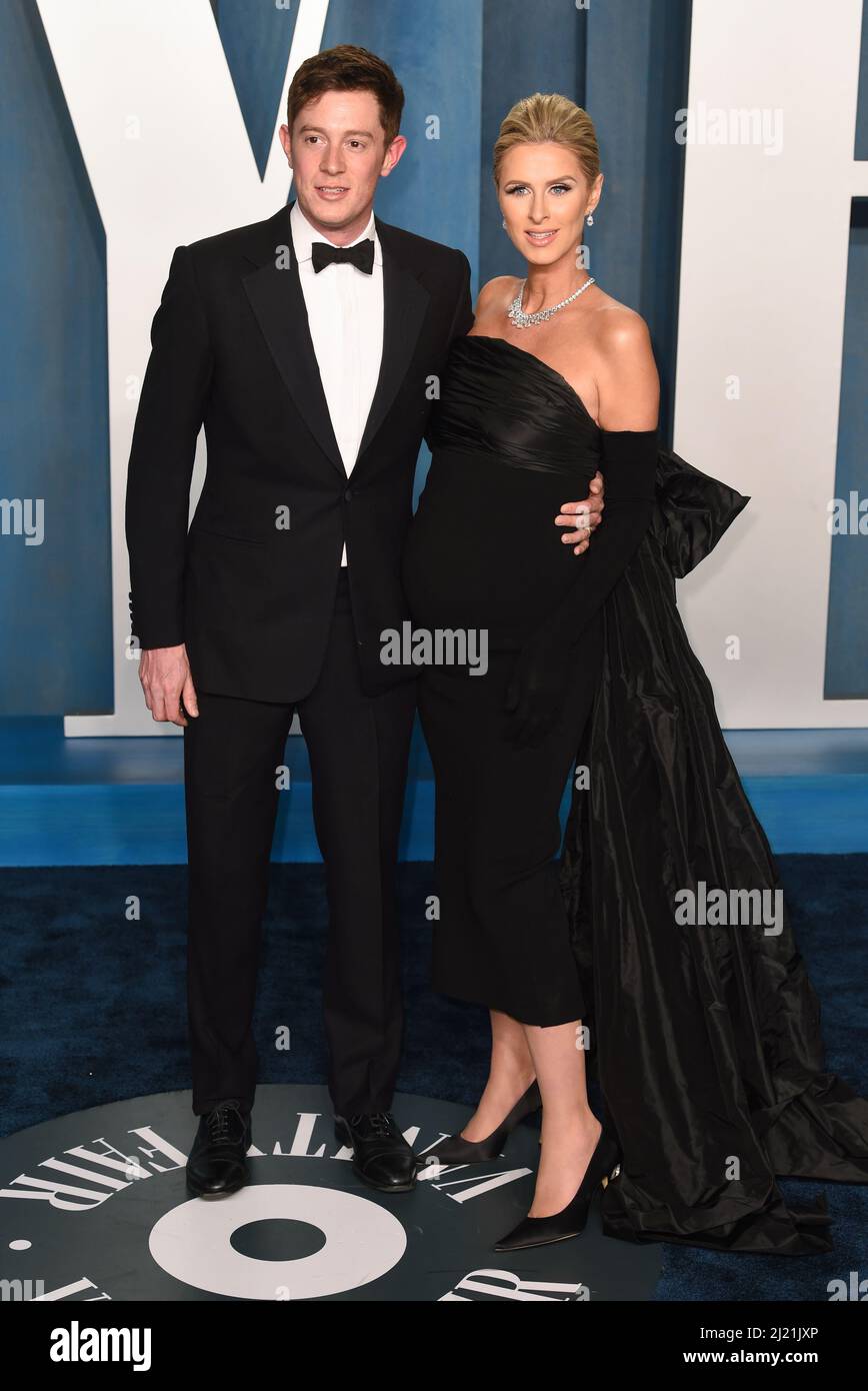 March 27th, 2022, Los Angeles, USA. James Rothschild and Nicky Hilton ...