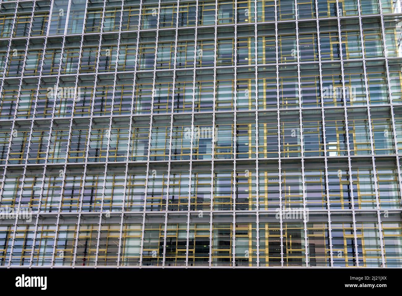 Louvre Window climate control on building facade or frontage Stock ...