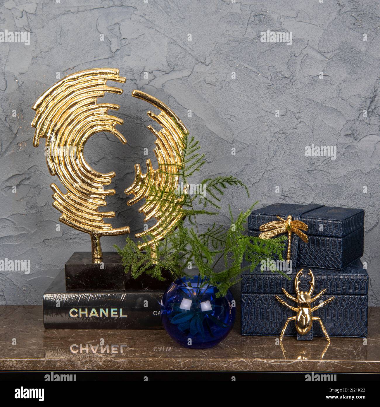 modern interior decorative elements with luxury design Stock Photo - Alamy