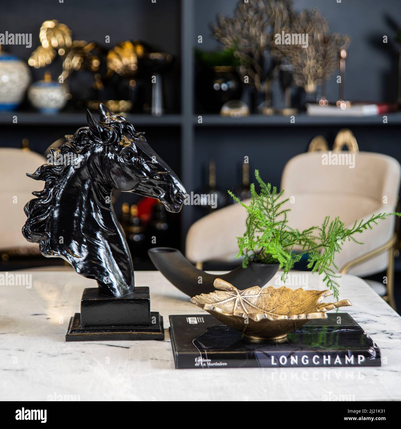 modern interior decorative elements with luxury design Stock Photo - Alamy
