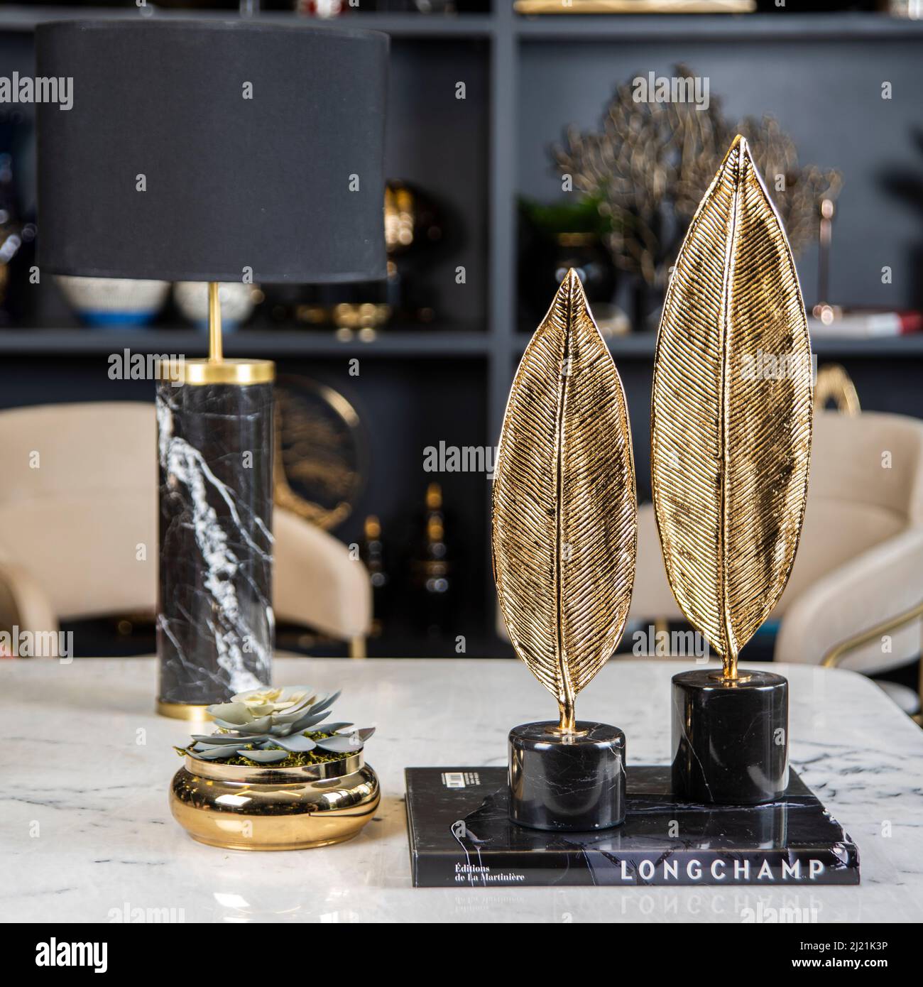 modern interior decorative elements with luxury design Stock Photo - Alamy