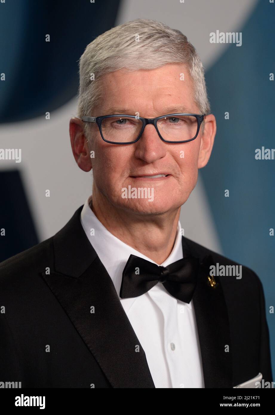 March 27th, 2022, Los Angeles, USA. Tim Cook attending the Vanity Fair ...