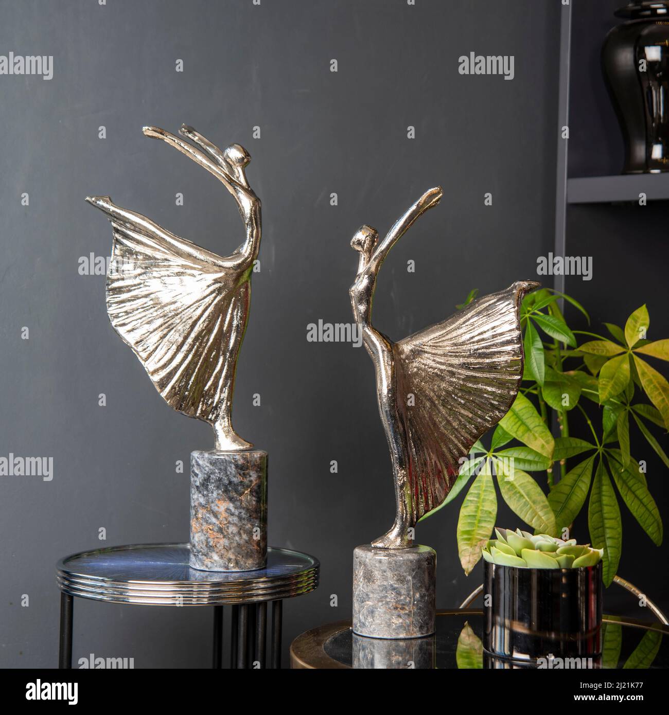 modern interior decorative elements with bale dancer figures Stock ...