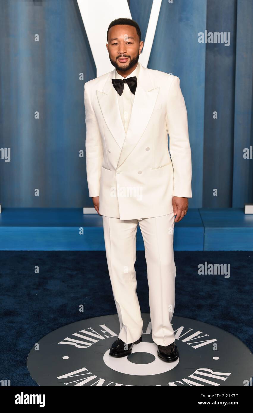 March 27th, 2022, Los Angeles, USA. John Legend attending the Vanity ...