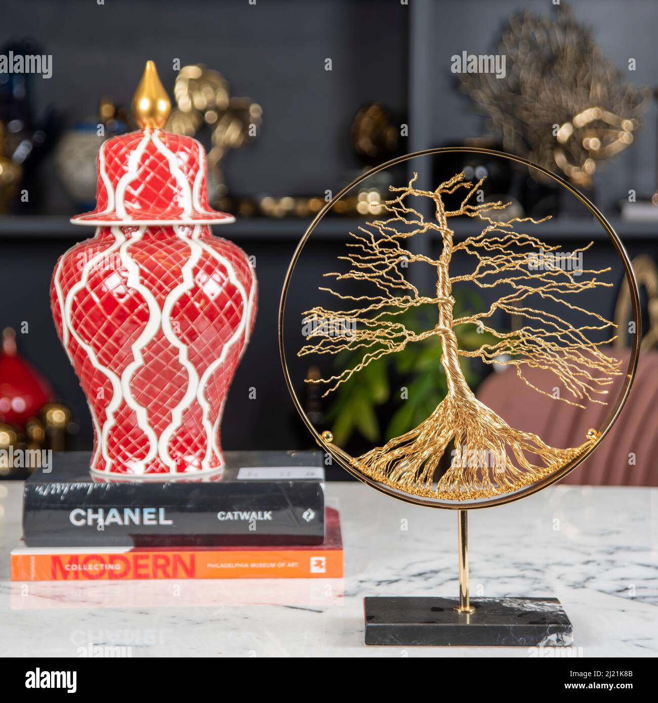 modern interior decorative elements with luxury design Stock Photo - Alamy