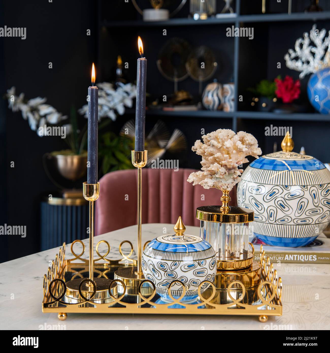 modern interior decorative elements with luxury design Stock Photo - Alamy