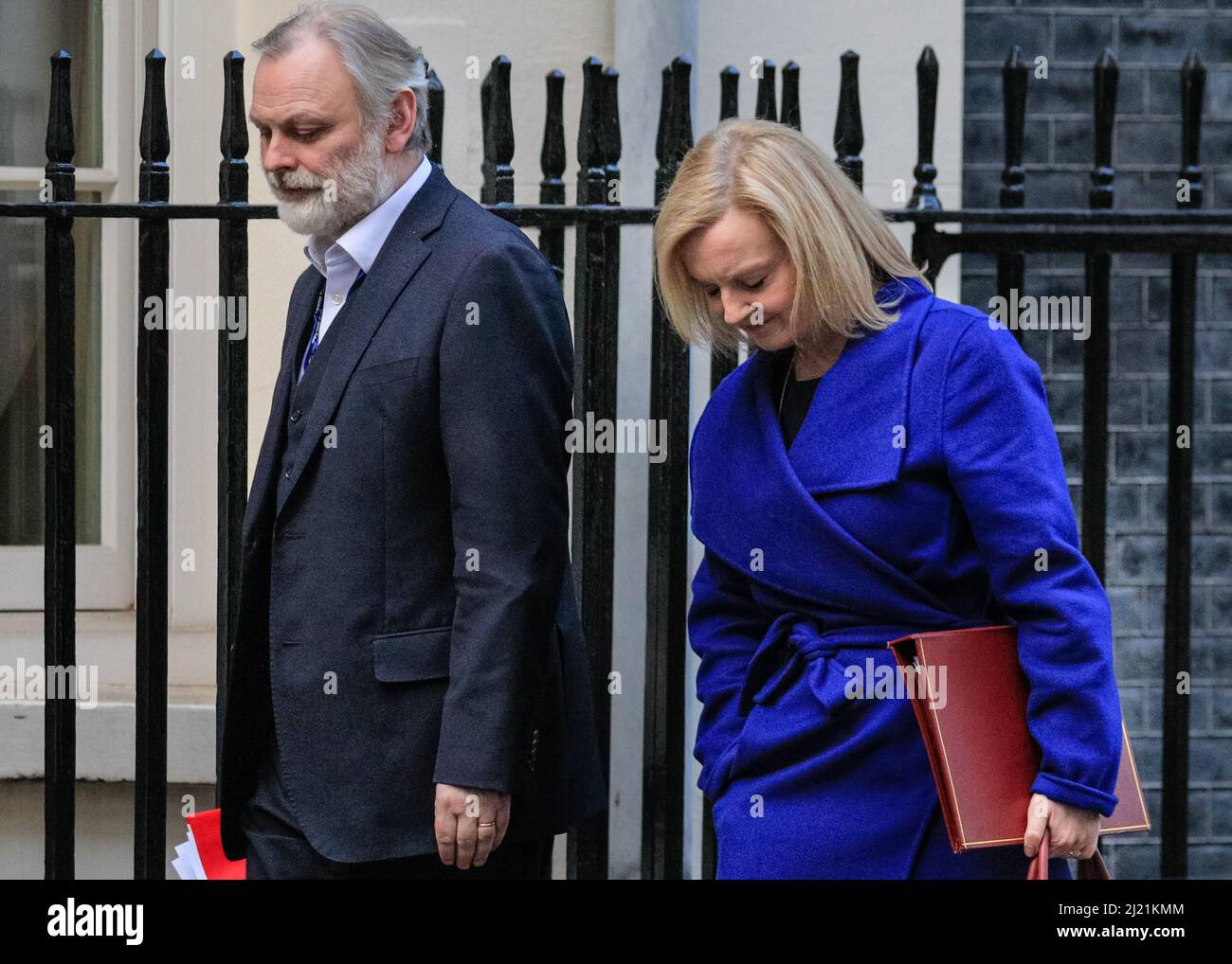 Liz Truss, MP, Foreign Secretary, with Sir Tim Barrow, Political ...