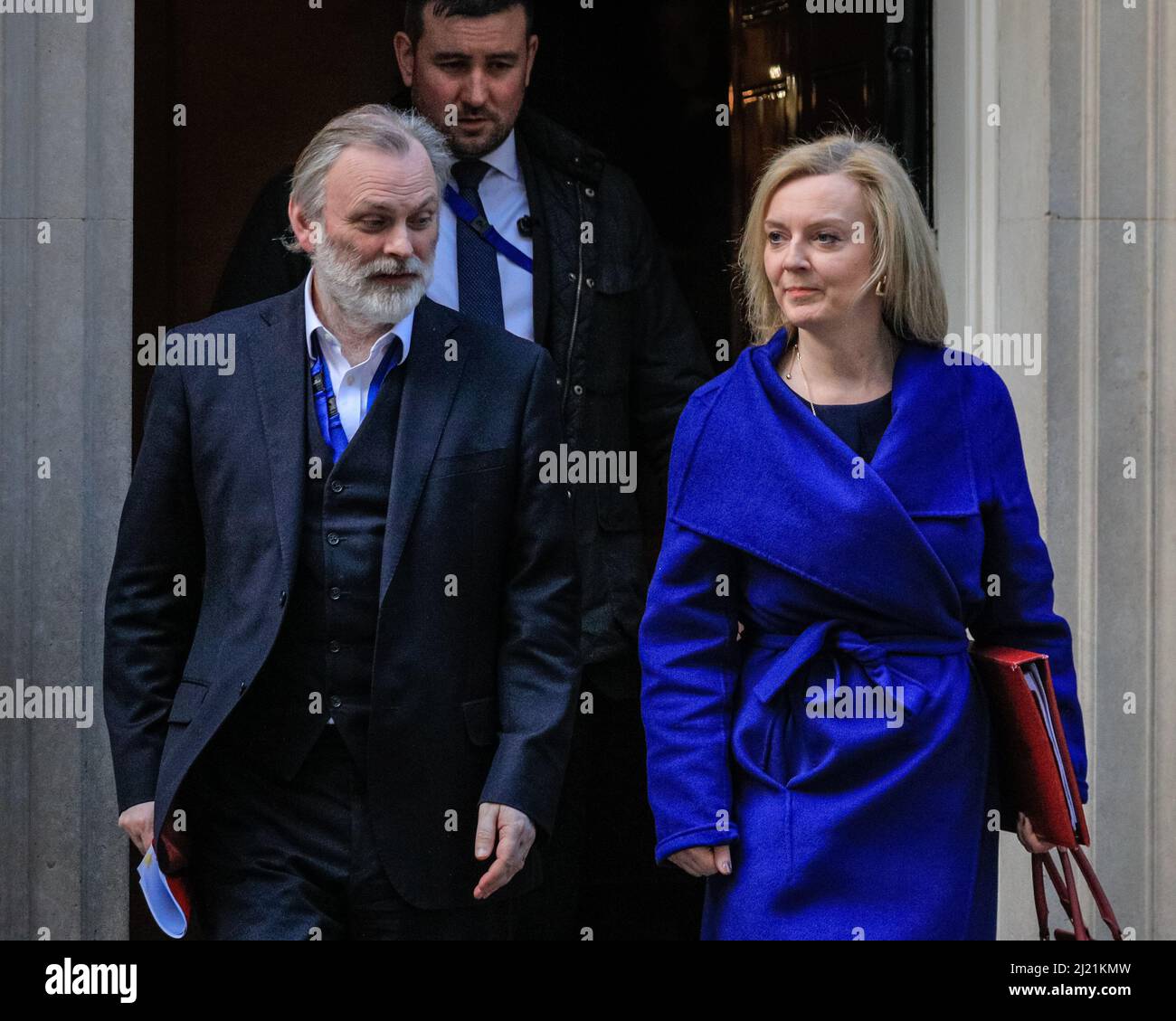 Liz Truss, MP, Foreign Secretary, with Sir Tim Barrow, Political ...