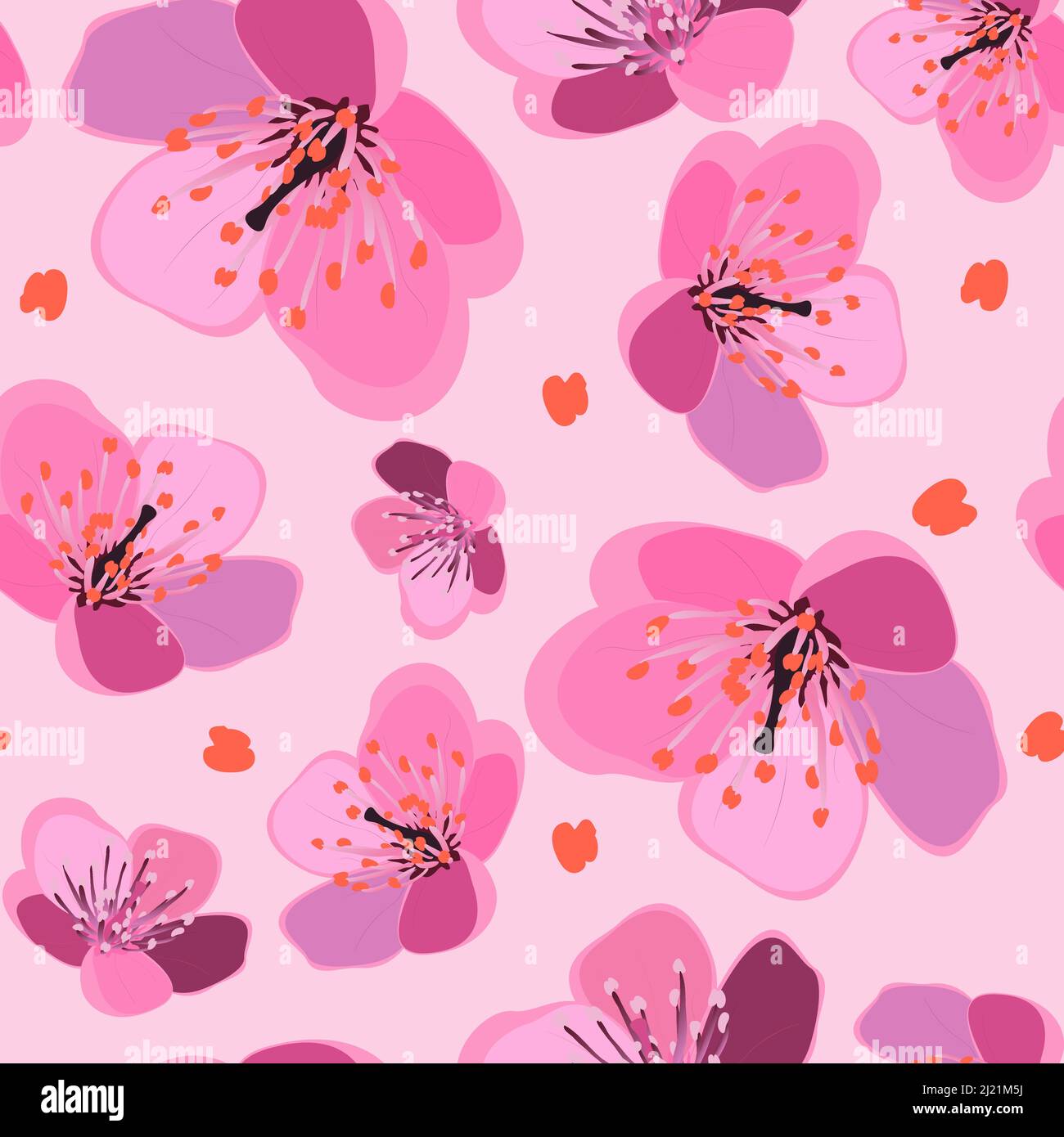 Repeating pattern wild flowers hi-res stock photography and images - Alamy