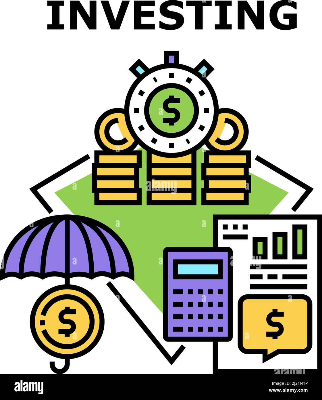 Investing Business Vector Concept Illustration Stock Vector Image & Art ...