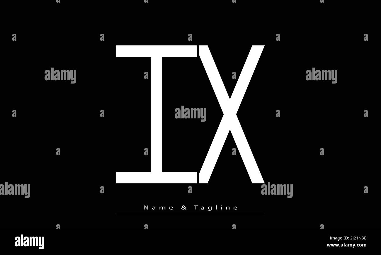 Alphabet letters Initials Monogram logo IX , XI Stock Vector Image ...