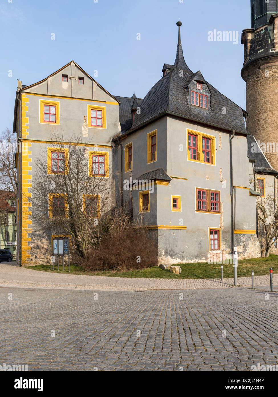 The Bastille, oldest part of City Castle at Weimar, Germany Stock Photo ...