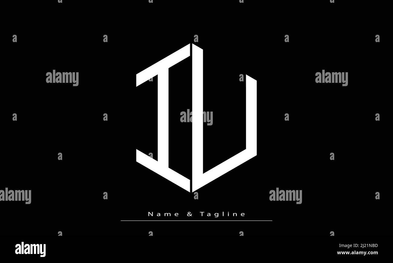Alphabet letters Initials Monogram logo IU , UI Stock Vector Image ...