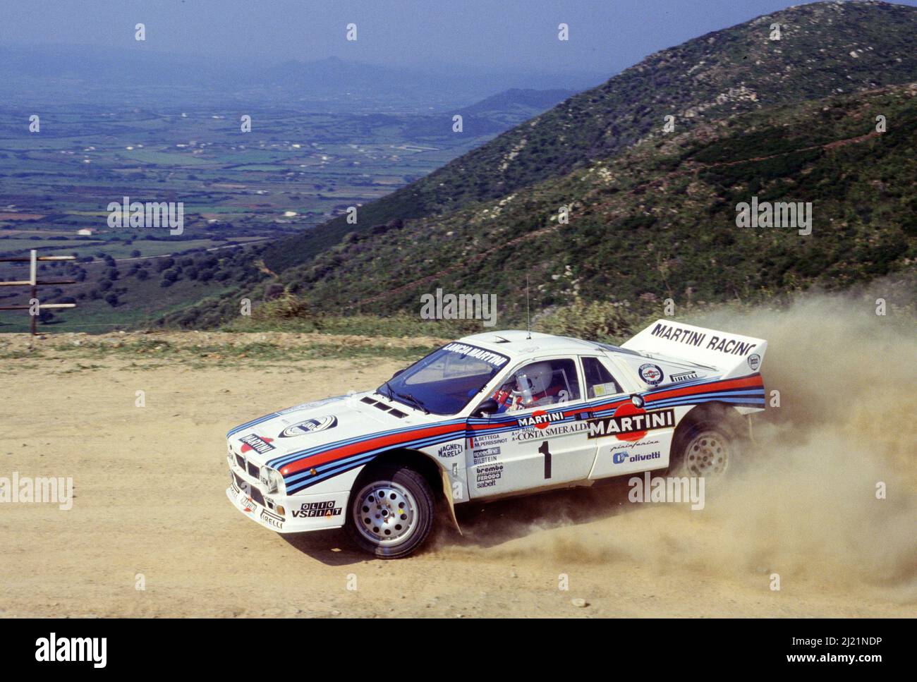 Attilio Bettega (ITA) Maurizio Perissinot (ITA) Lancia Rally 037 GrB ...